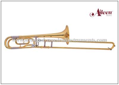 Cina mediatore basso del trombone della lacca d'ottone dell'oro di 13,89 di millimetro strumenti musicali del foro in vendita