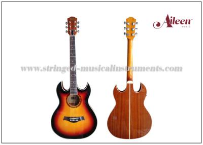 China Het dubbele Triplex van schemasapele, Fingerboard-Rozehout 40“ 648mm lengte met ABS Akoestische Gitaar Te koop