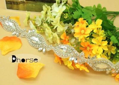 中国 花嫁のサッシュのためのハンドメイドの大きい Bling の石のラインストーンのビーズのトリム 販売のため
