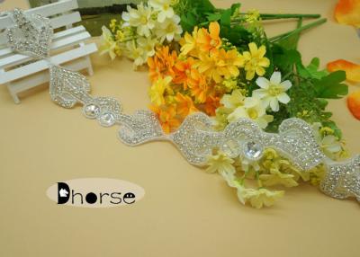 Cina Disposizione in rilievo del cristallo di rocca decorativo di Bling Bling, disposizione nuziale dall'iarda in vendita