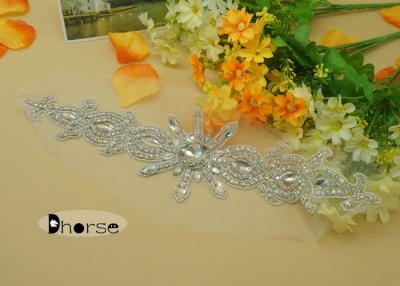 Cina Cucia sull'applique bordato cristallo di rocca di cristallo di Bling per il vestito da sposa in vendita