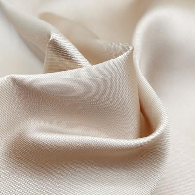 China 100% Polyester Heavy Mikado Satin Fabric Bridal Wedding Dress Twill Style Anti-Static Wrinkle Resistant Girls' Suits Garments for sale