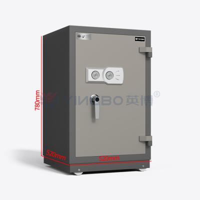 China Double Keys Lock Fire Resistant Safe Box Safety Box For Documents Money Jewelry H780mm for sale