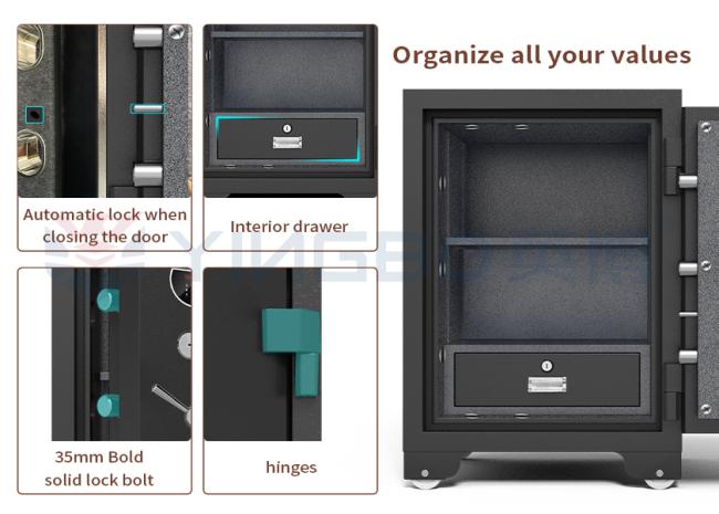 Heavy-duty safe demonstrating immovable security design