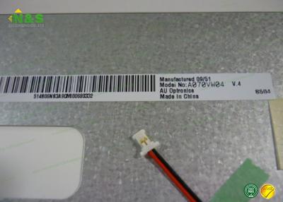 中国 普通白いA070VW04 V4 AUO LCDのパネル/携帯用DVDプレイヤー7 lcdスクリーン 販売のため