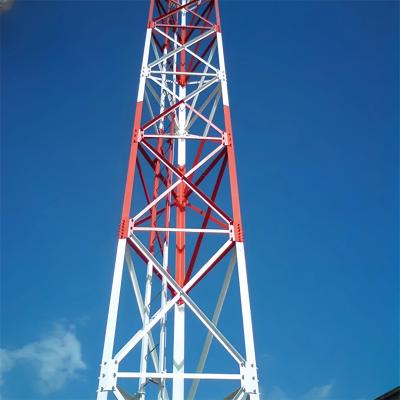 50m Microwave Antenna Self Supporting Tower Lattice Design 3 Legged Telecommunic