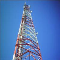Quality 45 60 Degree Angle Telecom Antenna Tower 3 Leg 4 Legged Angular Self Supporting Lattice Tower for sale