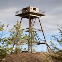 Quality Metal Guard Tower On Prison Security Watch Fire Observation Tower for sale