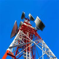 Quality 20m 40m 45m 50m Four Leg Steel Mast Gsm Cellular Telecommunication Bts Antenna Communication Tower for sale