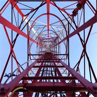 20m 40m 45m 50m Four Leg Steel Mast Gsm Cellular Telecommunication Bts Antenna