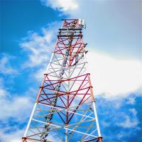 Quality Three Legged self Supporting Telecom Tower Angular Steel Narrow Base 45m 50m 55m 60m 65m for sale