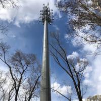 Quality 20 Meter 25 30 Meter Antenna Telecom Steel Monopole Tower Q345B / A572 Material for sale