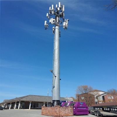 4G 5G Signal Cell Pole Monopole Tower Galvanized Gsm Antenna Bracket Mount