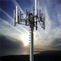 Quality 4G 5G Signal Cell Pole Monopole Tower Galvanized Gsm Antenna Bracket Mount for sale