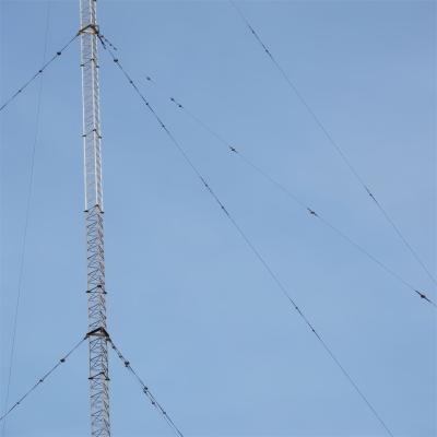 100 Meter Q345 Q235 Q420 Steel Structure Guyed Pole Tower Antenna Angle Lattice