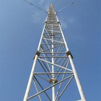 Quality Tubular Steel Telecommunication Guyed Wire Tower For 5G 4G 3G Mast Galvanized for sale