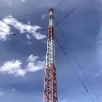 Quality Gsm 20 25m 30M Guyed Wire Tower Triangle Mast Lattice Steel Towers for sale