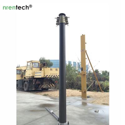 Chine Mast télescopique pneumatique verrouillable de 9 m 100 kg charges utiles NR-2200-9000-100L antenne pôles de mât télescopiques à vendre