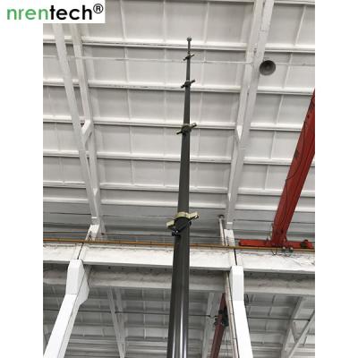 Chine Mast télescopique pneumatique verrouillable de 9 m 100 kg charges utiles NR-2200-9000-100L antenne pôles de mât télescopiques à vendre