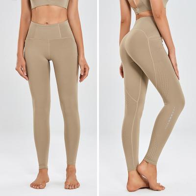 Cina Front Pocket Plus Size Yoga ansima il controllo della pancia ha stampato alto Waisted Mesh Leggings in vendita