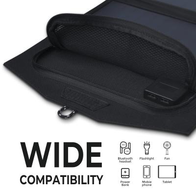 740g Sunpower ETFE 3 Fold 21w 20w Folding Solar Panel Portable Foldable Solar