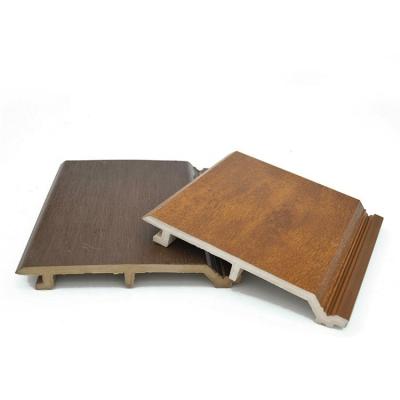 China 140mm*22mm Co-extrusie 3d Plastic wandpanelen voor PVC-wandbekleding voor buitengebouwen Te koop