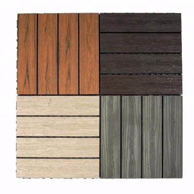 Cina Difficile da installare PVC legno plastica composito WPC DIY Decking con certificato CE/ISO in vendita