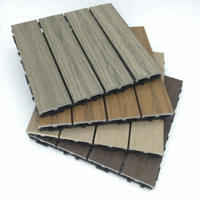 Cina 300mm*300mm Piastrelle quadrate per bagno in legno e materiale composito in plastica in vendita