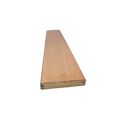 中国 140mm*25mm ブラックウッドの居住用用住宅用高級ピアスアルミニウム固体デッキ 販売のため