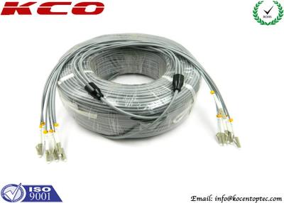 중국 다 형태 LC에 LC 6는 직경 기갑 광섬유 접속 코드 삽입 손실 0.2dB를 3.0 mm 응어리를 뺍니다 판매용