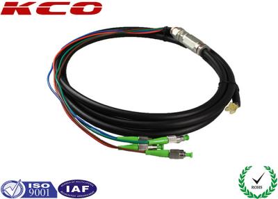 Cina IP67 impermeabilizzano la guaina a fibra ottica del PE delle fibre 3m del singolo modo 4 della treccia in vendita