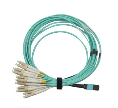 Chine MPO/PC/F à MPO/PC/F pour OM3 avec 12B 3.0mm pour l'Aqua B de 1M/5M/10M OFNP/LSZH à vendre