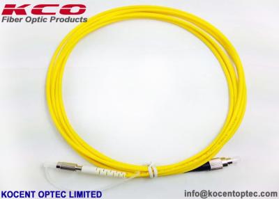 China SM Cable Fiber Optic Patch Cords Jumpers Single Mode DIN/UPC PVC LSZH PE OFNR for sale