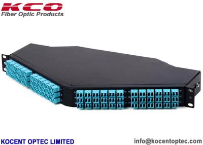 Cina Nessuno supporto di scaffale del cavo di toppa del modulo 1U MPO MTP MTP hanno inclinato il peso leggero di LC OM3 OM4 in vendita
