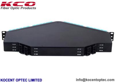 Cina Nessuno supporto di scaffale del cavo di toppa del modulo 1U MPO MTP MTP hanno inclinato il peso leggero di LC OM3 OM4 in vendita
