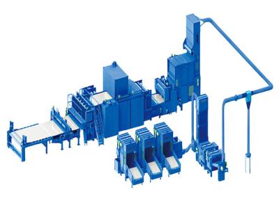 Chine machine non-tissée d'Airlaid de tissu de rebut de la fibre 1000kg/H à vendre
