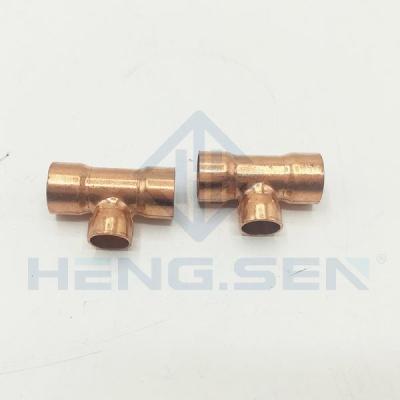 中国 垂直な銅の冷凍の管付属品のコネクター8x6.35x8mm 販売のため