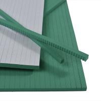 Quality 40-45 Degree Shore A Hardness EVA Rubber Sheet in Green Color for Flat Die Cutting for sale