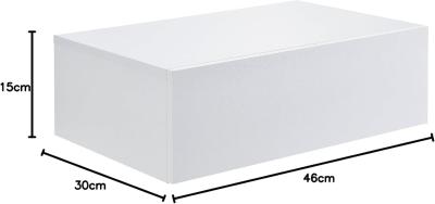 Chine Commodité de rangement de couloir étagère flottante en bois massif avec tiroir 46 x 30 x 15 cm à vendre