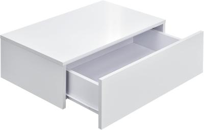 Chine Commodité de rangement de couloir étagère flottante en bois massif avec tiroir 46 x 30 x 15 cm à vendre