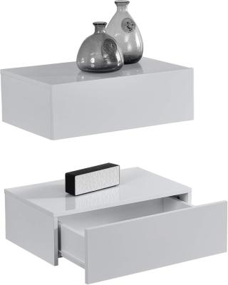 Chine Commodité de rangement de couloir étagère flottante en bois massif avec tiroir 46 x 30 x 15 cm à vendre