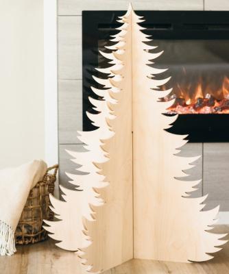 Chine Avantages de grande quantité 202407 Décoration de Noël Arbres en bois personnalisés à vendre