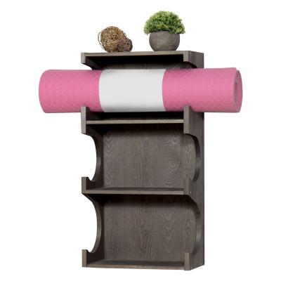Chine Tapis de yoga à rouleaux en mousse à 3 niveaux monté sur le mur avec étagère d'affichage supérieur à vendre
