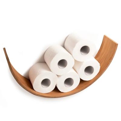 중국 화장실용 종이 보관기 목재 선반 WC 오크 롤 저장 장벽 장착 플로팅 롤 연소 판매용