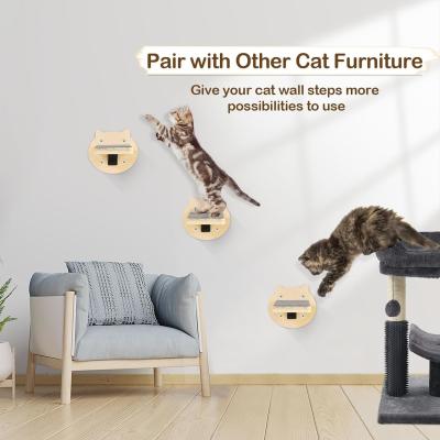Chine Entraînement du chien 3 paquets Cat Étagères d'escalade montées sur le mur Cat Escaliers muraux avec tapis de grattage à vendre