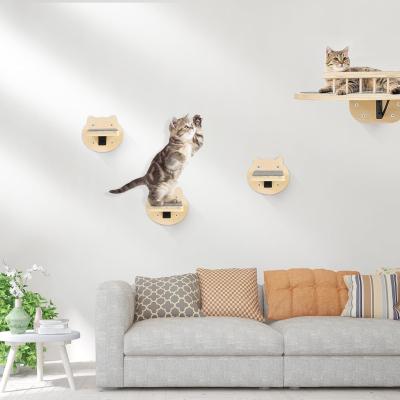 Chine Entraînement du chien 3 paquets Cat Étagères d'escalade montées sur le mur Cat Escaliers muraux avec tapis de grattage à vendre