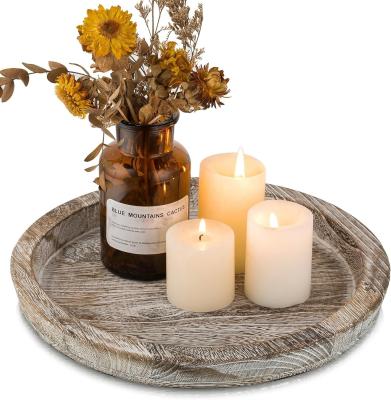 Κίνα Ρωστικό Ash Tealight Post Tray Μικρό αγροτικό τραπέζι Κέντρο με προσαρμοσμένο λογότυπο προς πώληση