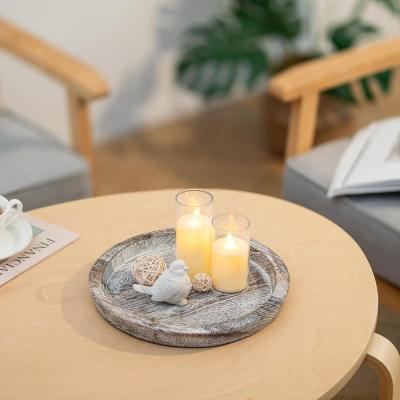 Κίνα Ρωστικό Ash Tealight Post Tray Μικρό αγροτικό τραπέζι Κέντρο με προσαρμοσμένο λογότυπο προς πώληση