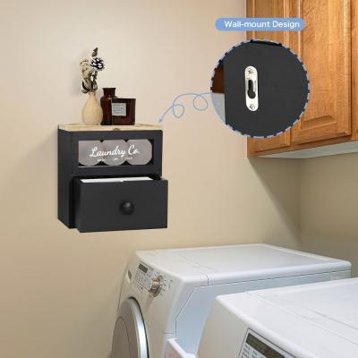 Chine Organisateur de maison industriel personnalisé OEM séchoir en bois massif porte-feuille poubelles de linge boîte de rangement conteneur à vendre