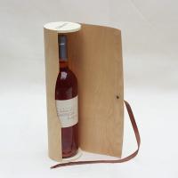 Quality Unfinished Wood Gift Boxes with Craft Birch Bark Wine Box Packaging in Natural Color for sale